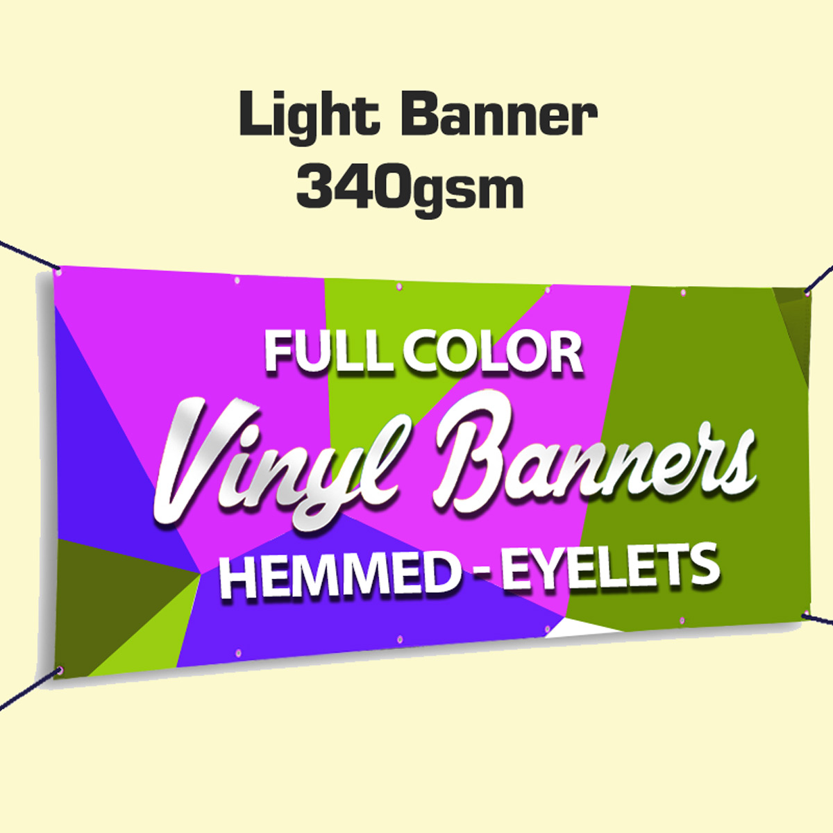 Light Banner 340gsm - Lotus Sign & Print Custom Banners Light 340gsm