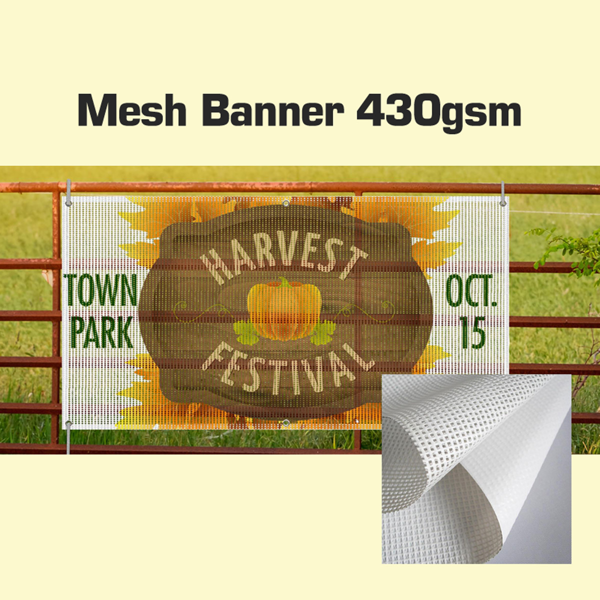 Mesh Banner 430gsm - Lotus Sign & Print