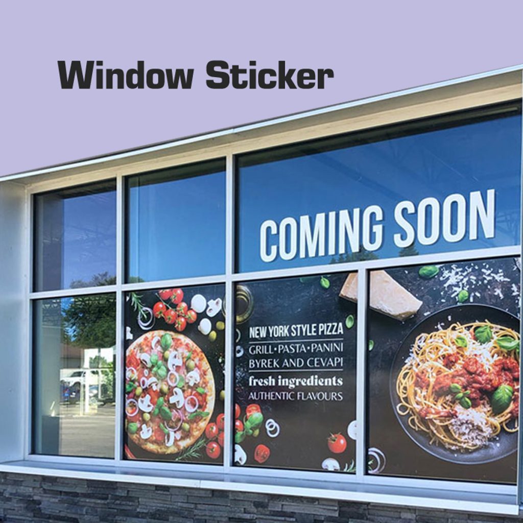 Window Vinyl Sticker - Lotus Sign & Print