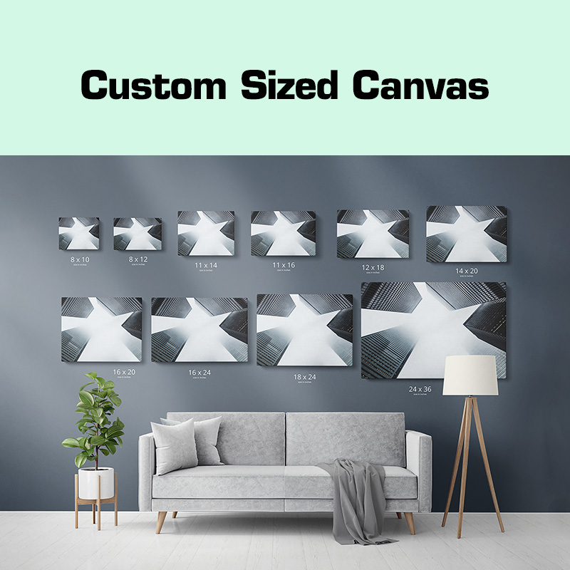 Custom Sized Canvas - Lotus Sign & Print