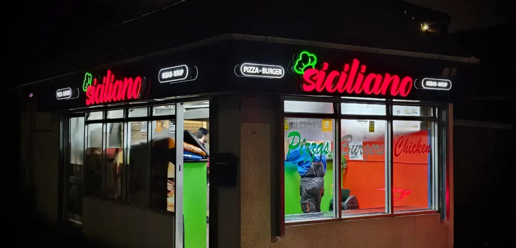 Restaurant & Coffee Shop Signs | Takeaway & Shopfront Signs